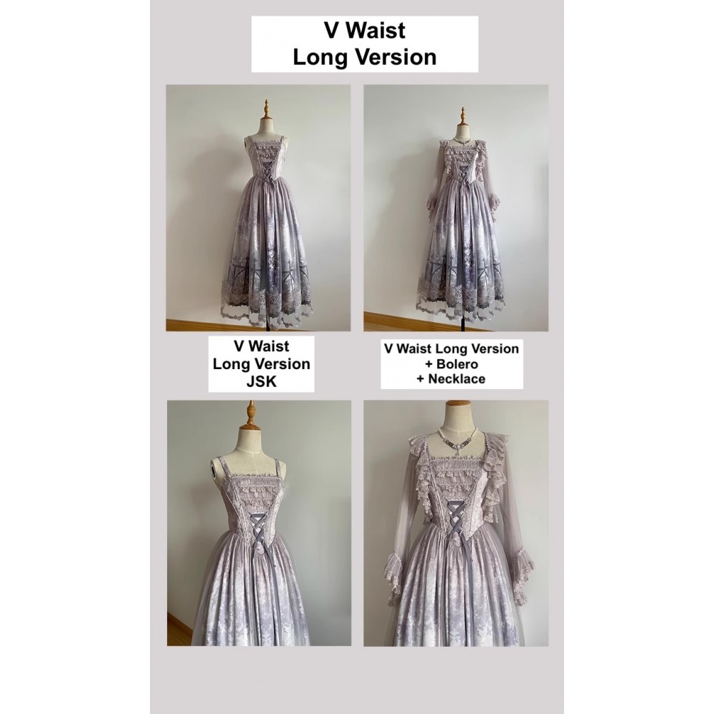 Rainfall Lilac Gradient Purple Classic Lolita Dress By Miracles (MRC01)