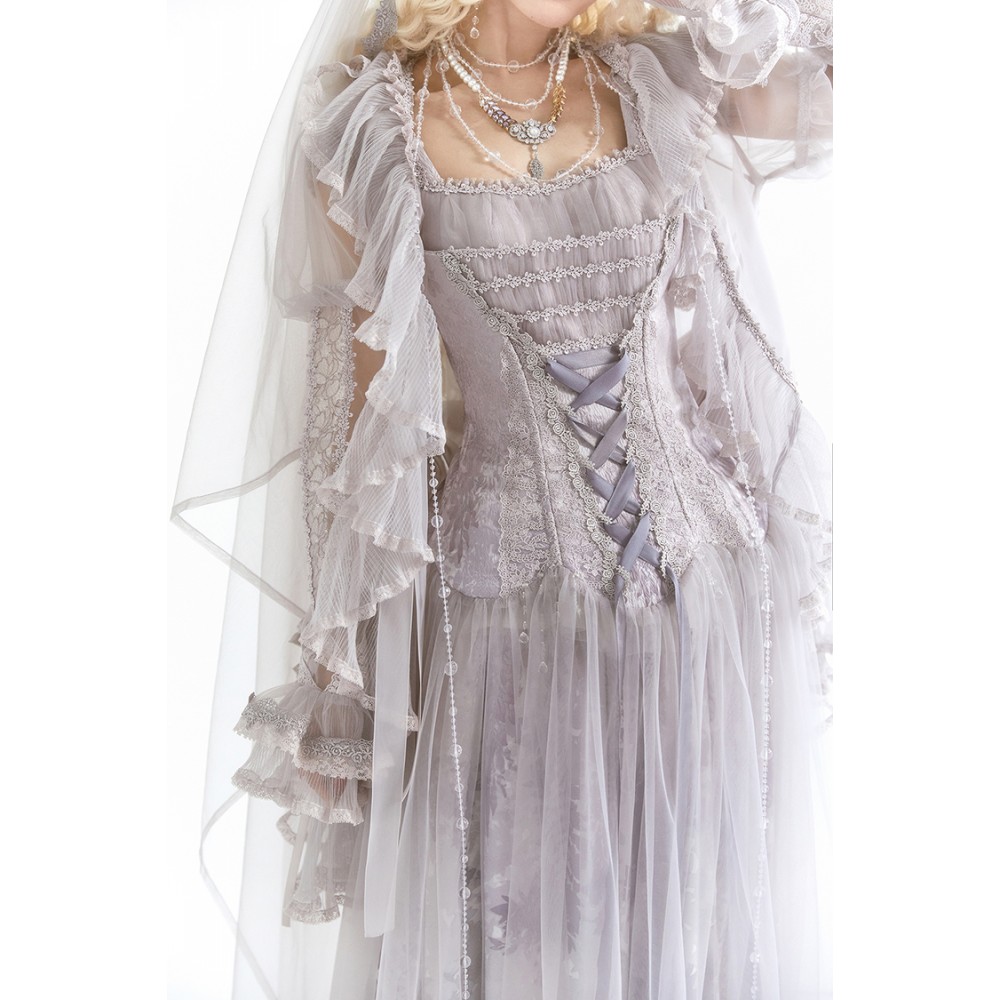 Rainfall Lilac Gradient Purple Classic Lolita Dress By Miracles (MRC01)