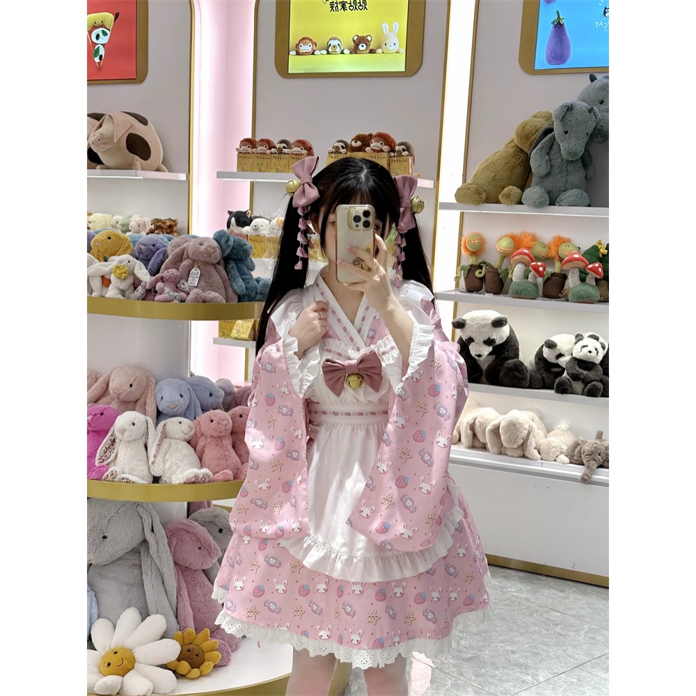 Bobo Rabbit and Bobo Bear Kawaii Yukata Set By To Alice (TA03)