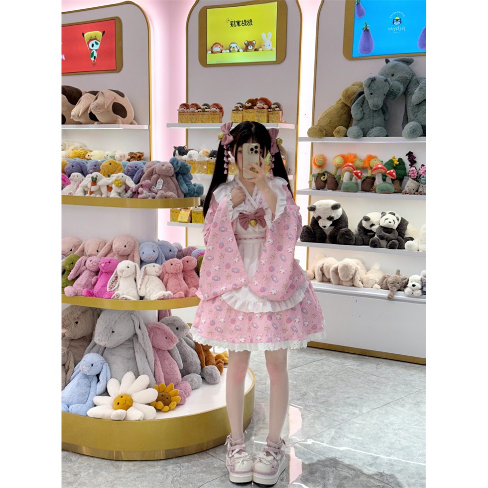 Bobo Rabbit and Bobo Bear Kawaii Yukata Set By To Alice (TA03)