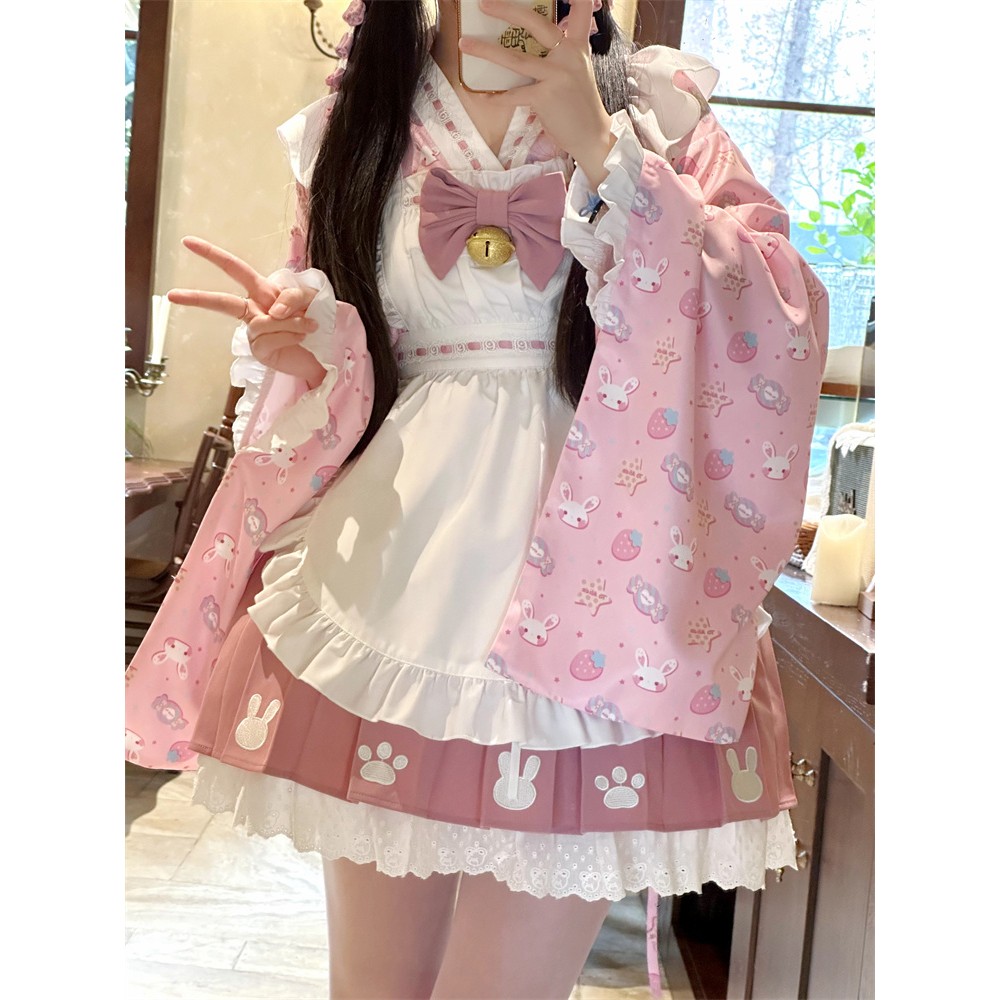 Bobo Rabbit and Bobo Bear Kawaii Yukata Set By To Alice (TA03)