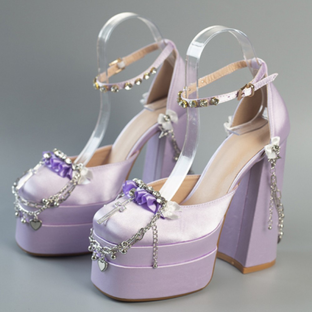 Y2K Gothic High Heels Shoes by Hexagram (HX02)