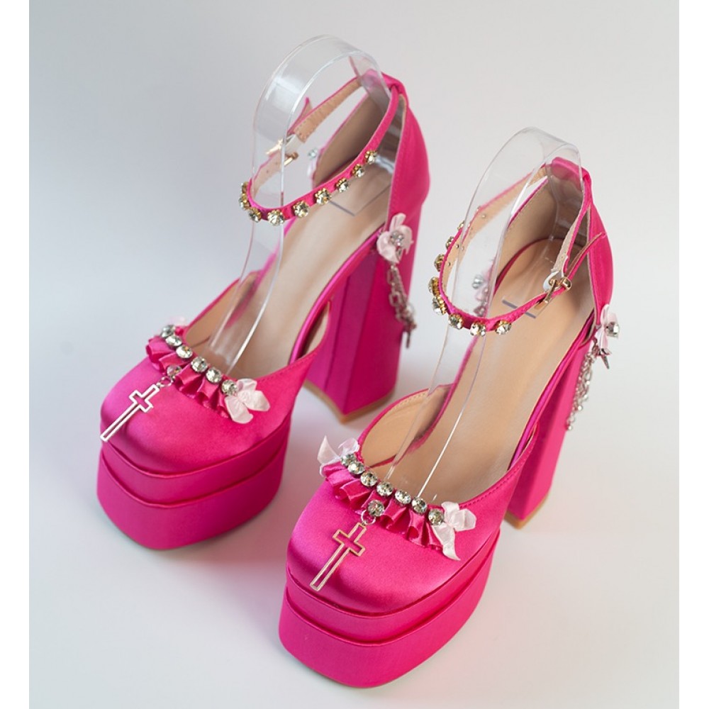 Y2K Gothic High Heels Shoes by Hexagram (HX02)